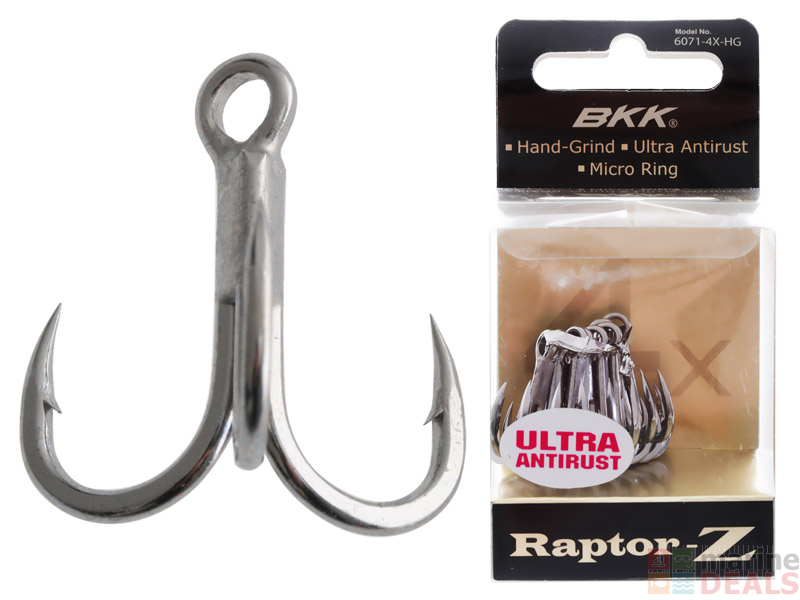Buy BKK Raptor Z Treble Hooks Online At Marine Deals Au