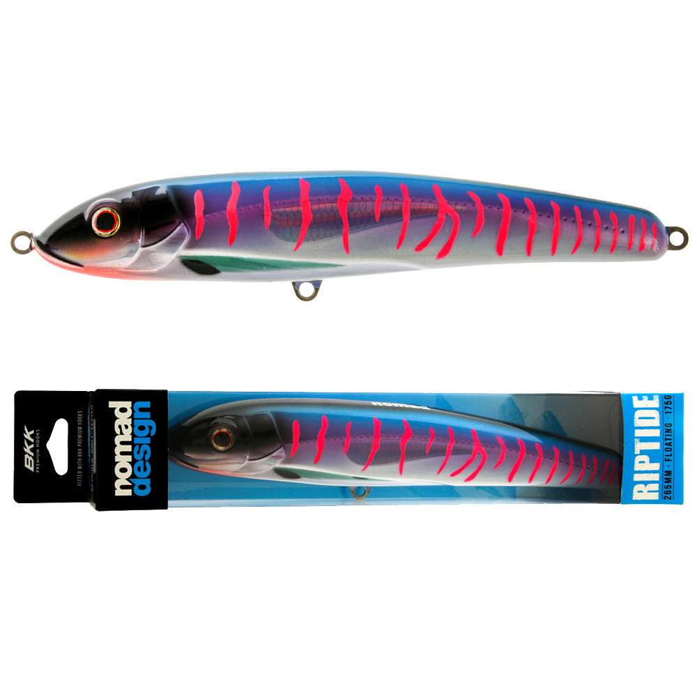 Buy Nomad Design Riptide Floating Stickbait Lure 265mm Pink Mackerel ...