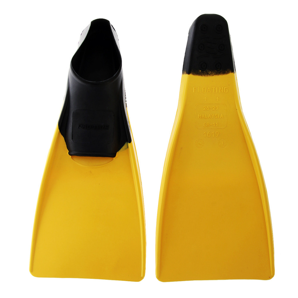 Buy Pro-Dive Rubber Swim Fins Black/Yellow online at Marine-Deals.com.au