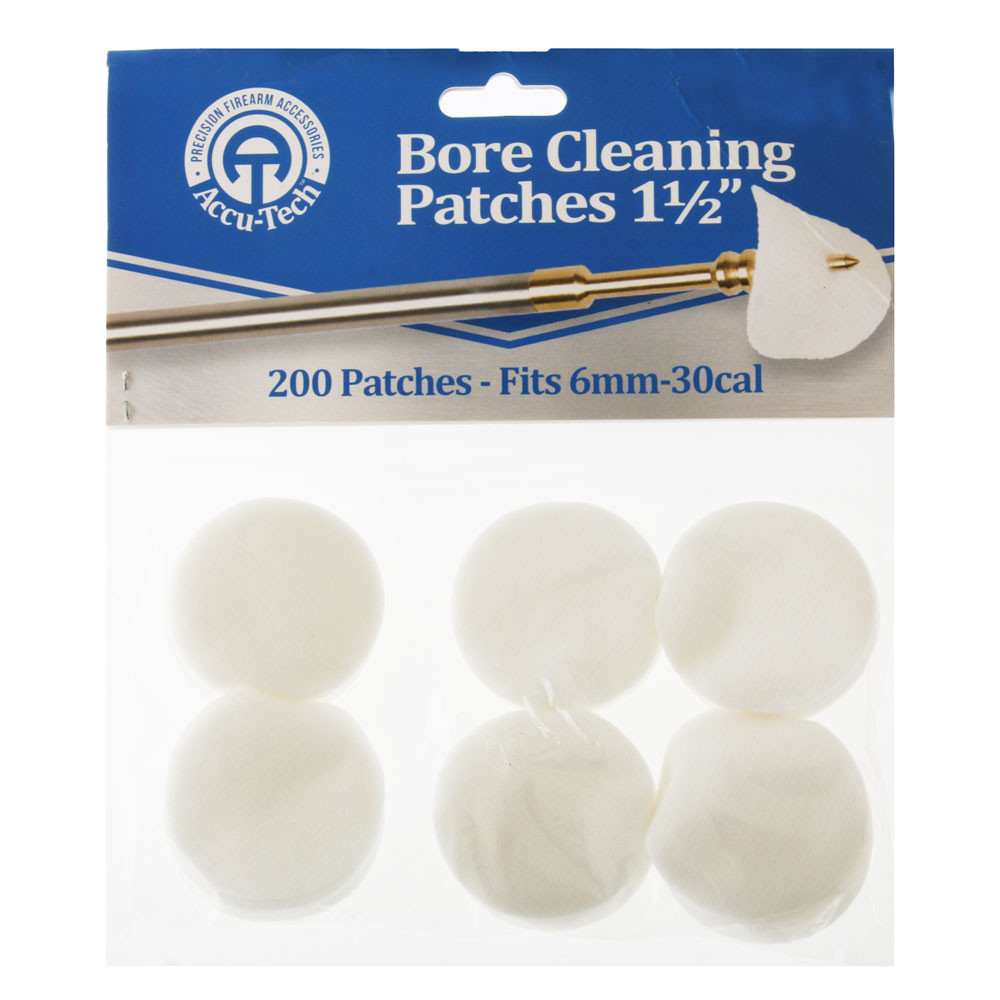 Buy Accu-Tech Bore Cleaning Patches 1 1/2in - Fits 6mm - .30 cal online ...