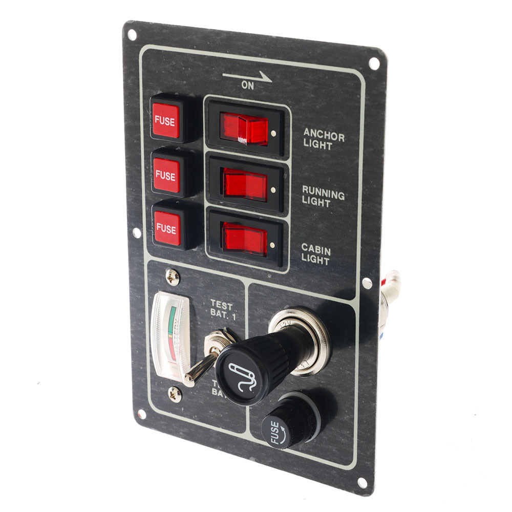Buy BLA 3 Switch Panel with Meter And Lighter Socket online at Marine ...