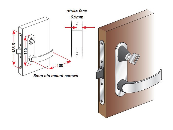 Buy Southco Mobella Offshore Mortise Door Lock Sets online at Marine ...