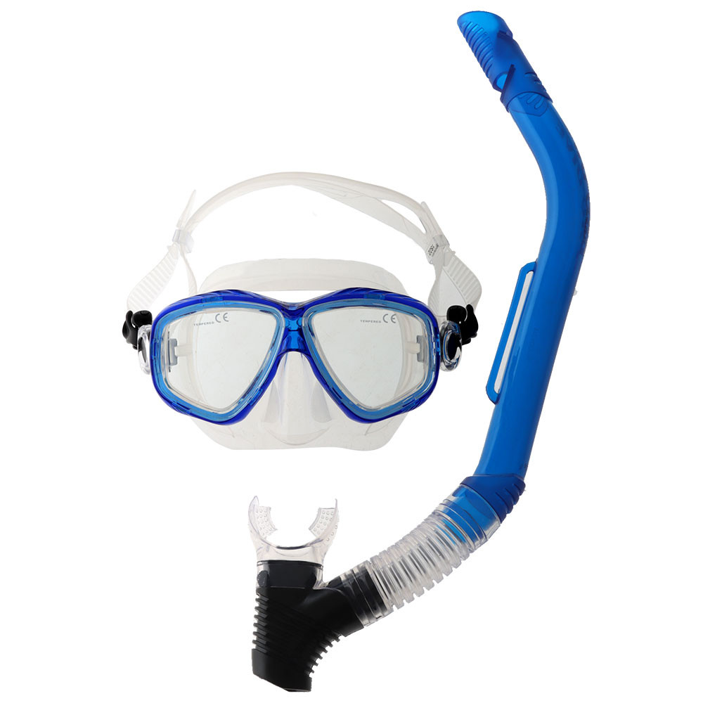 Buy Pro-Dive Adult Dive Mask and Snorkel Set Blue online at Marine ...