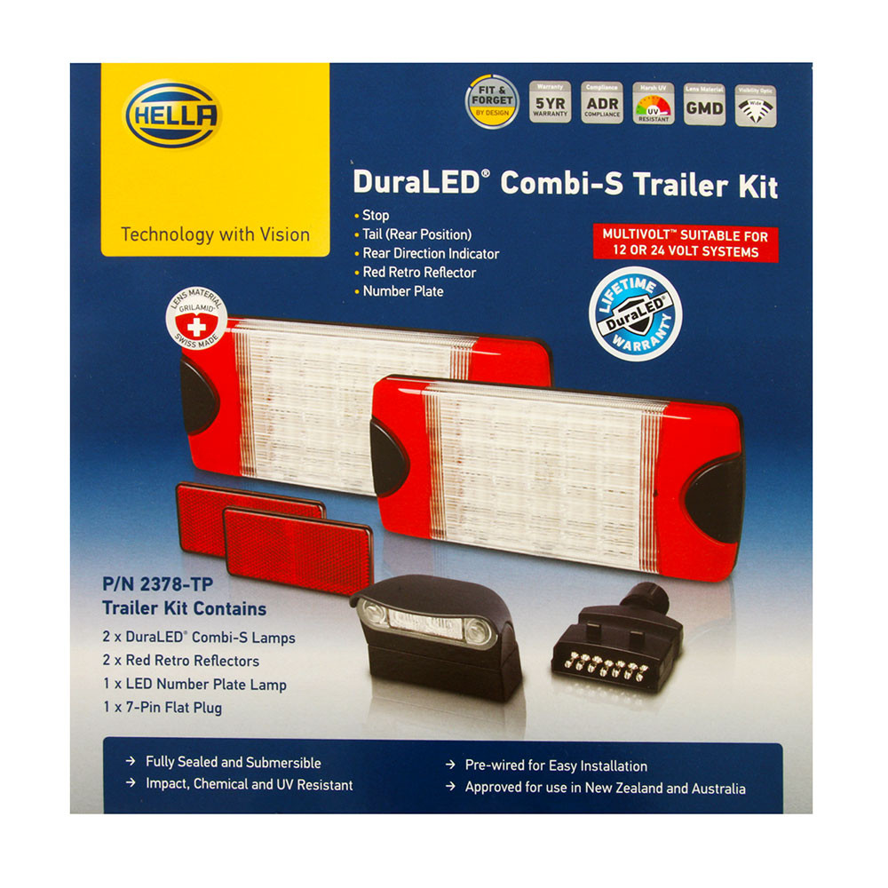 Buy Hella Marine DuraLED Combi-S Submersible Rear Trailer Lamp Kit ...