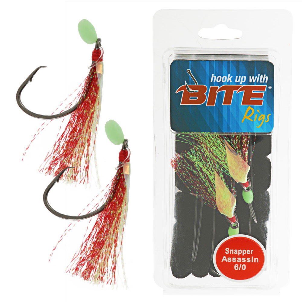 Buy Bite Snapper Assassin Flasher Rig 2-Hook 6/0 online at Marine-Deals ...