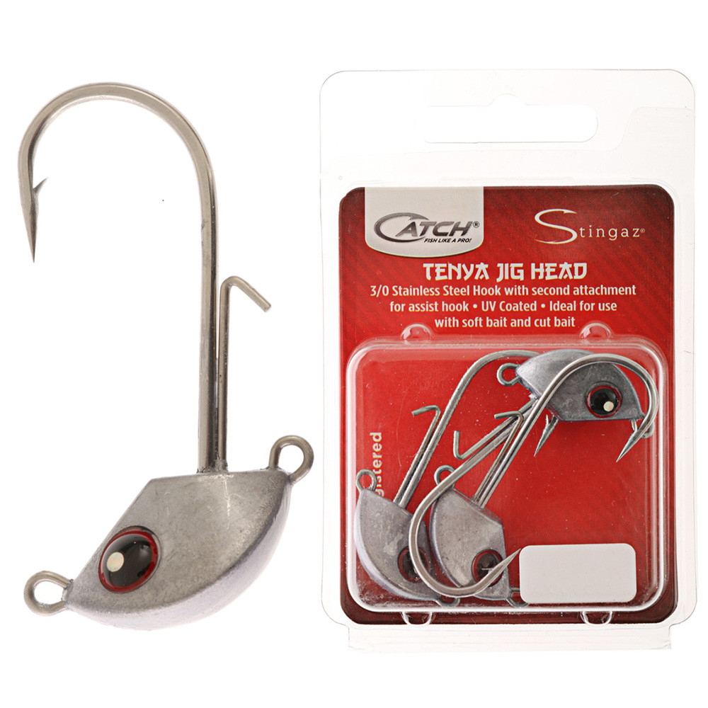 Buy Catch Stingaz Tenya Jig Heads with Gripper online at Marine-Deals ...