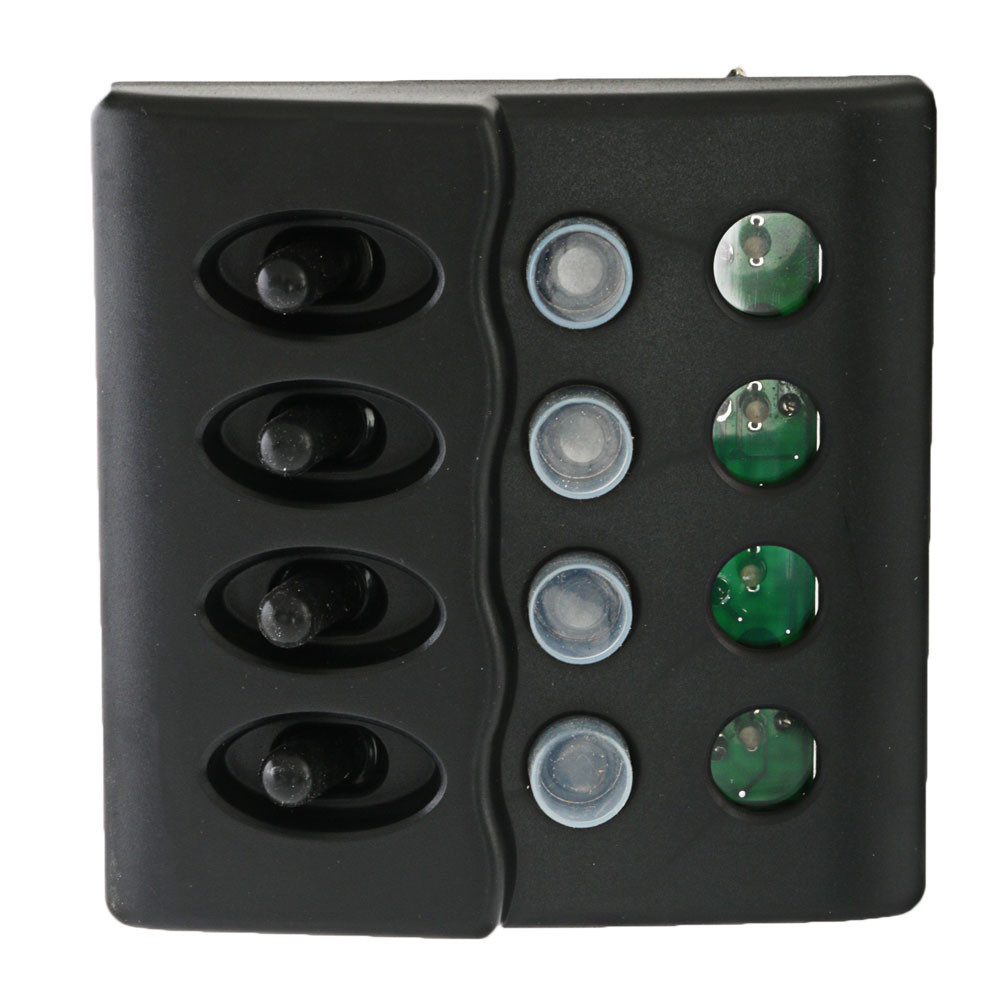 Buy LED 4-Way Switch Panel with 15A Circuit Breakers online at Marine ...