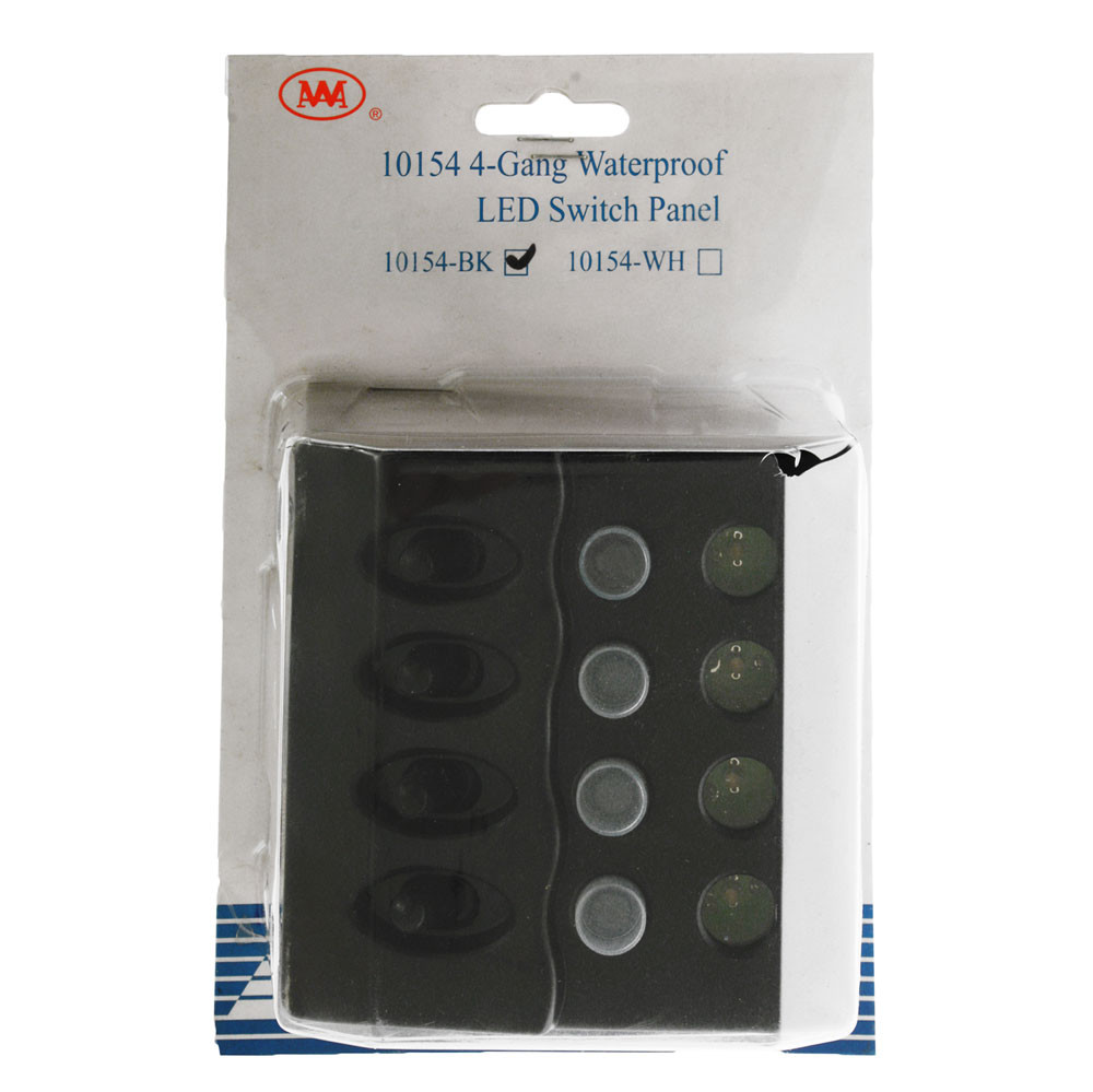 Buy LED 4-Way Switch Panel with 15A Circuit Breakers online at Marine ...