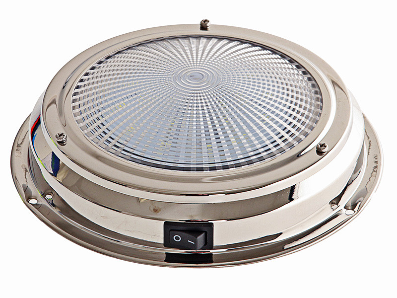 Buy Stainless 5in LED Dome Light 1.7w 21lm online at Marine-Deals.com.au