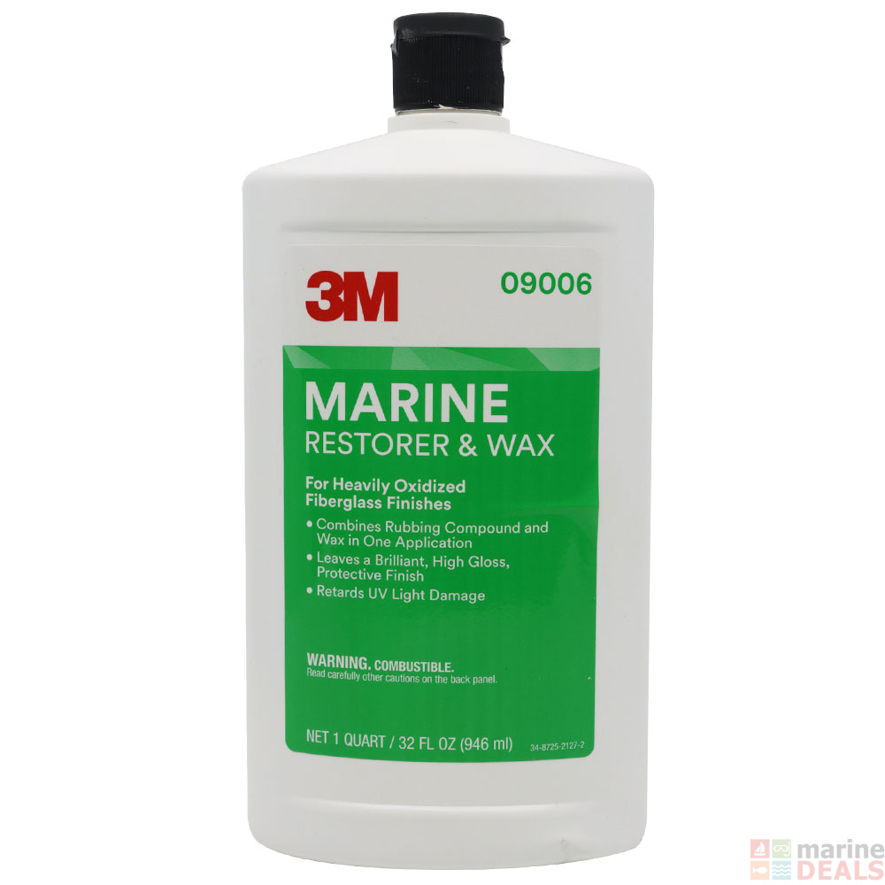 Buy 3M 09006 Marine Fibreglass Restorer Wax 1L online at Marine-Deals.com.au