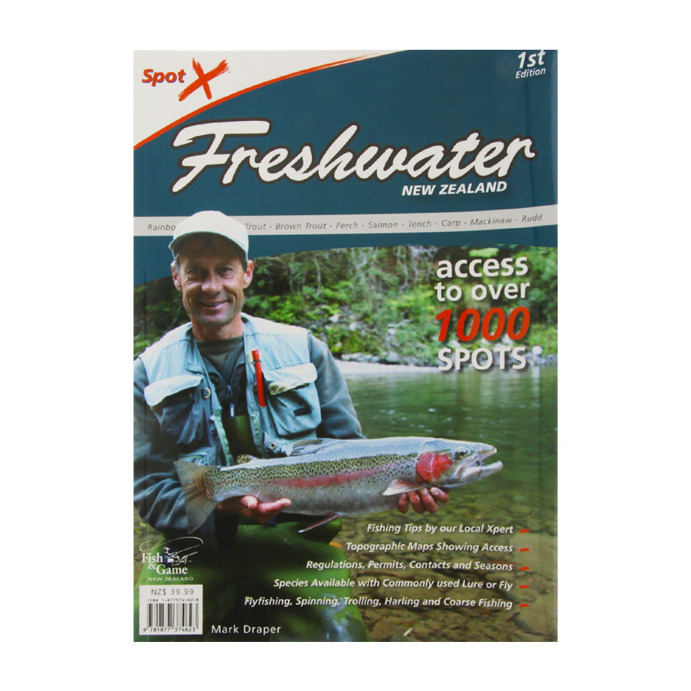 Buy Spot X Freshwater NZ Fishing Book online at Marine-Deals.com.au