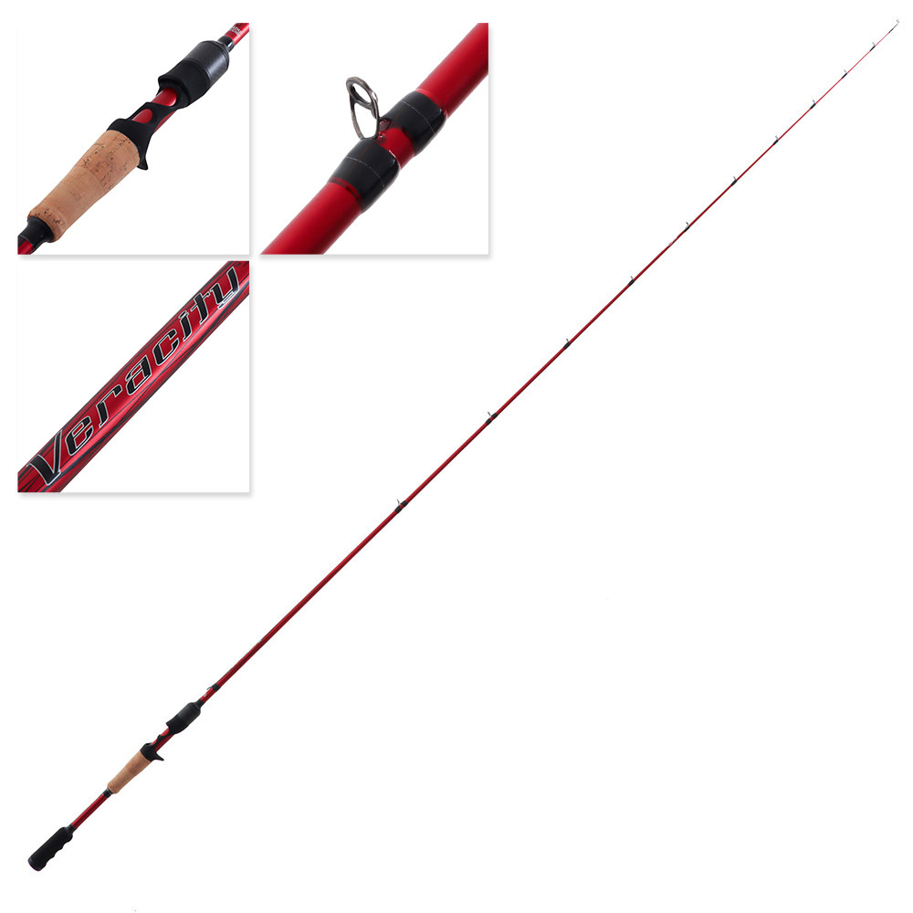 Buy Abu Garcia Veracity Medium Casting Rod 6ft 6in 8-17lb 1pc online at Marine-Deals.com.au