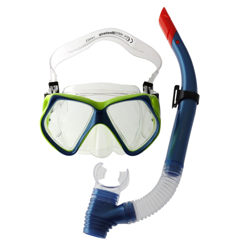 Buy Hydro-Pro Ocean Diver Mask and Snorkel Set Blue online at Marine ...