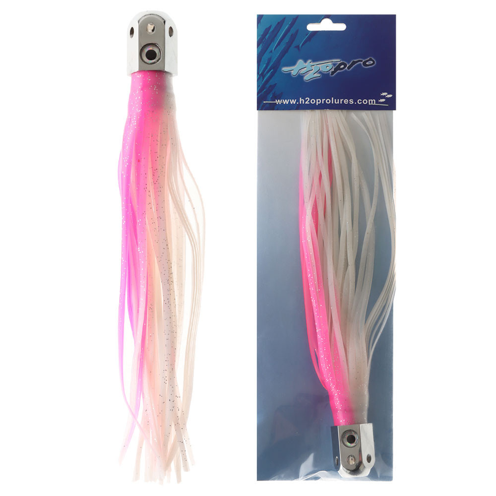 H2O Pro Heavy Hex Jet Marlin / Tuna Lure 25cm Pink/White - Game ...