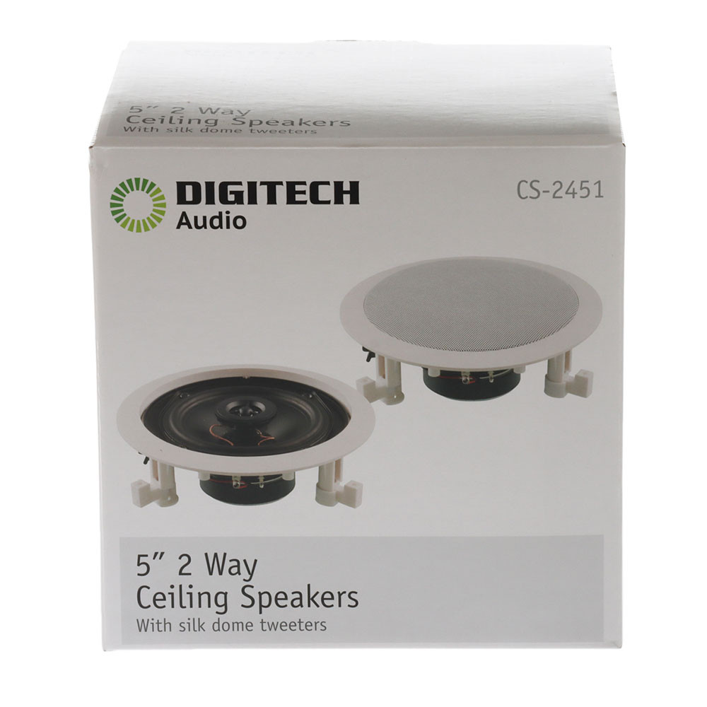 Buy Digitech 2-Way In-Ceiling Speaker 5.25in 30W with Fixed Tweeter ...