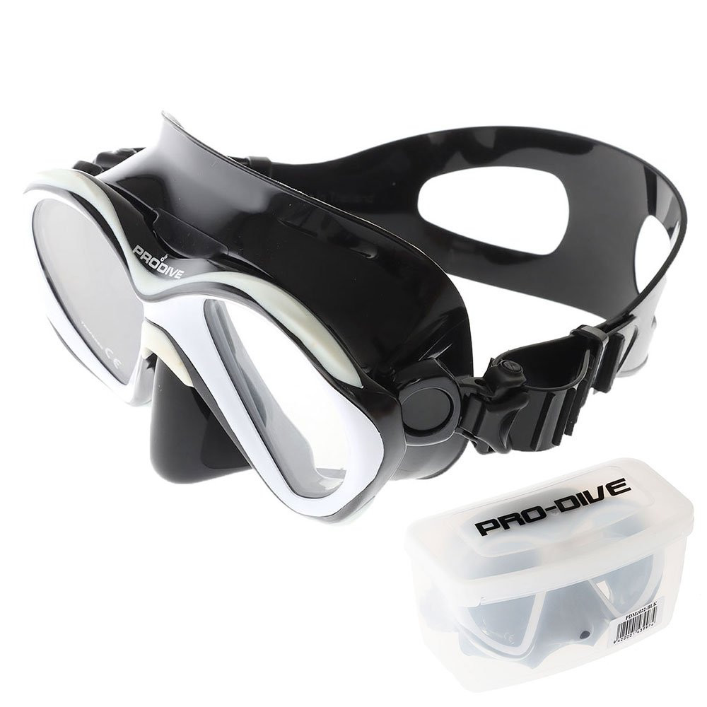 Buy Pro-Dive UV400 Anti-Fog Free Dive Mask and Snorkel Set Black/White ...