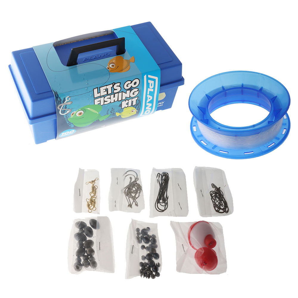 Buy Plano 100-Piece Kids Fishing Tackle Kit Blue online at Marine-Deals ...