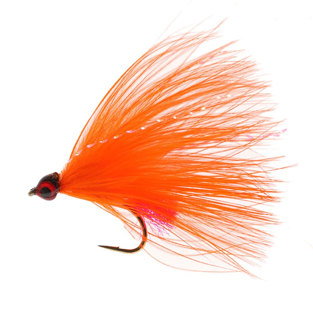 Buy Manic Tackle Project Lumo Marabou Streamer Fly Orange #8 online at ...