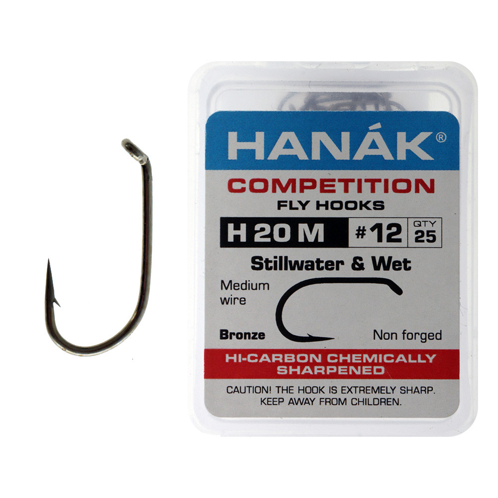 HANAK Competition H20M Barbed Hook #12 Qty 25 - Trout Hooks - Hooks ...