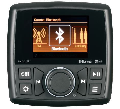 Buy Marine Audio MA112 Compact Bluetooth Stereo with App Control AM/FM ...