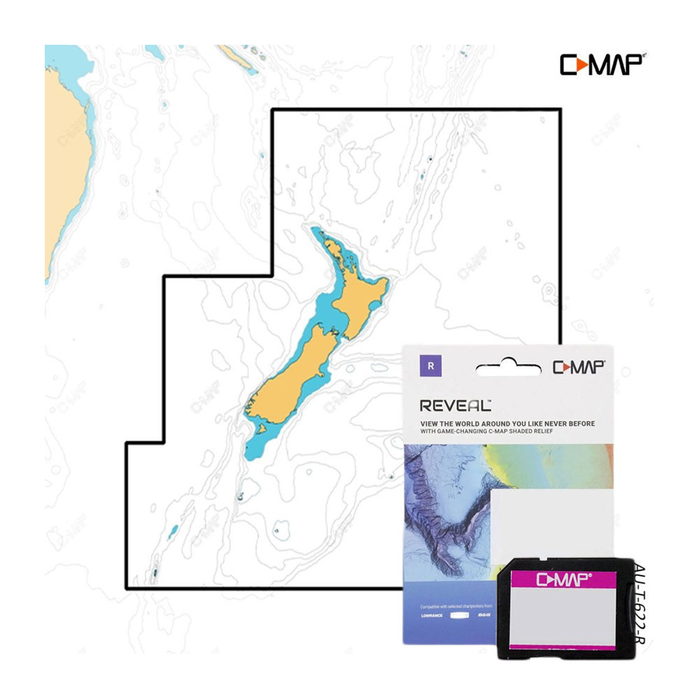 Buy C-MAP Reveal X Chart Card New Zealand SD/MSD online at Marine-Deals ...