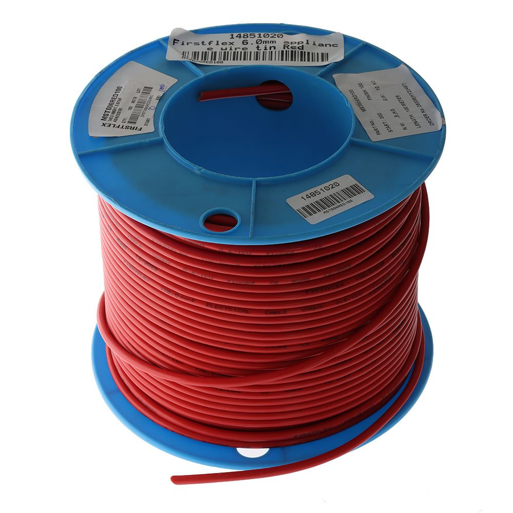 Buy Firstflex Tinned Copper Marine Cable Wire Red 6.0mm - Per Metre ...