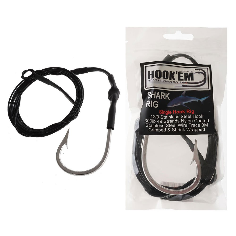 Buy Hook'em Single Hook Shark Game Rig 12/0 300lb online at Marine ...