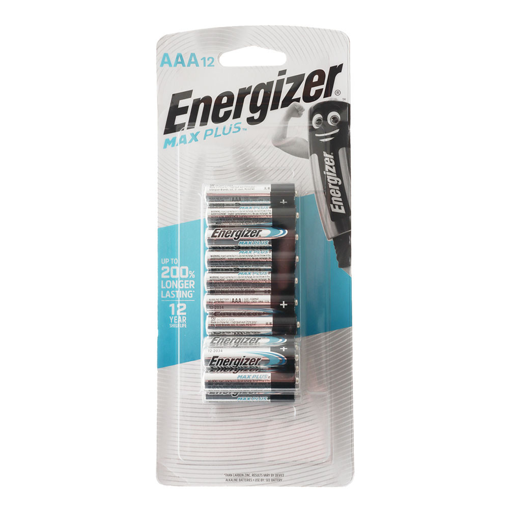 Buy Energizer Max Plus AAA Alkaline Battery 12-Pack online at Marine-Deals.com.au