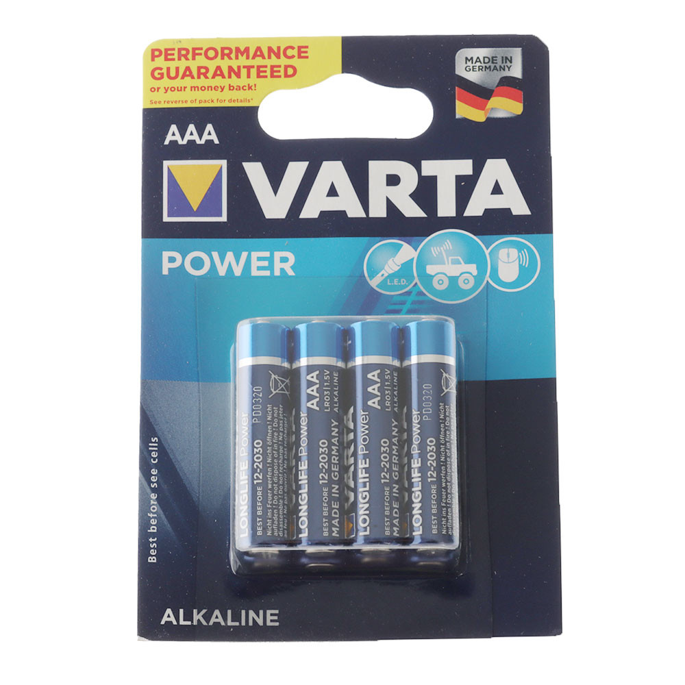 Buy Varta Longlife Power AAA Alkaline Battery 8-Pack online at Marine-Deals.com.au