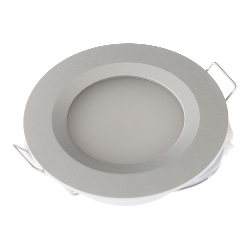 Buy LED Downlight with Push Button Diffuser 11-16VDC 2W Silver online ...