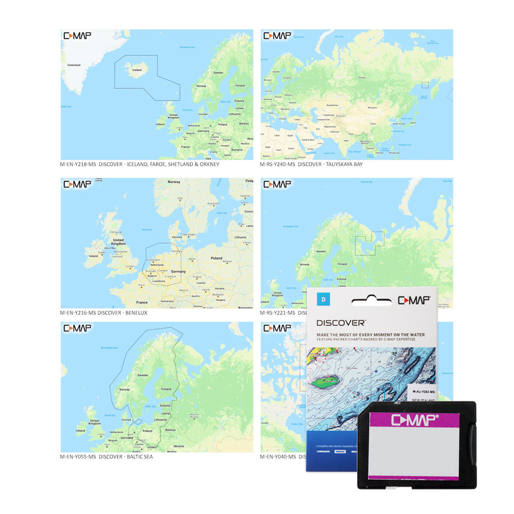 Buy C-MAP DISCOVER M Europe / Russia Chart Card MSD online at Marine-Deals.com.au