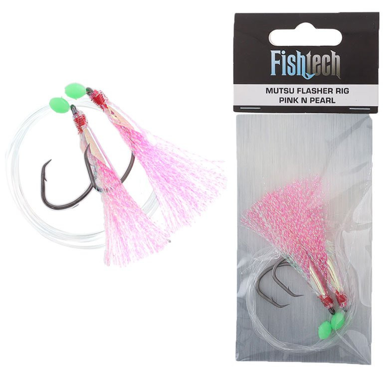 Fishtech Mutsu Economy Flasher Rig Pink n Pearl - Flasher Rigs ...