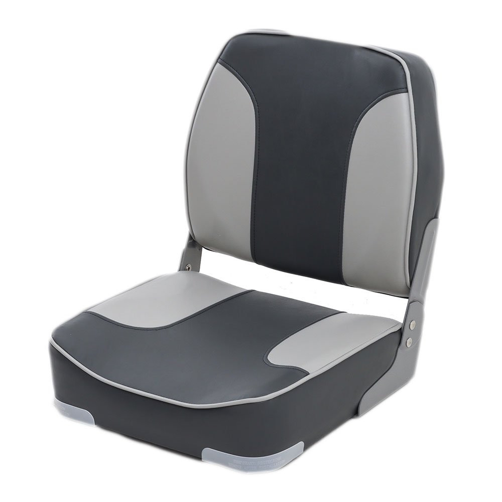Low Back Folding Boat Seat Dark/Light Grey - Boat Seats - Boating