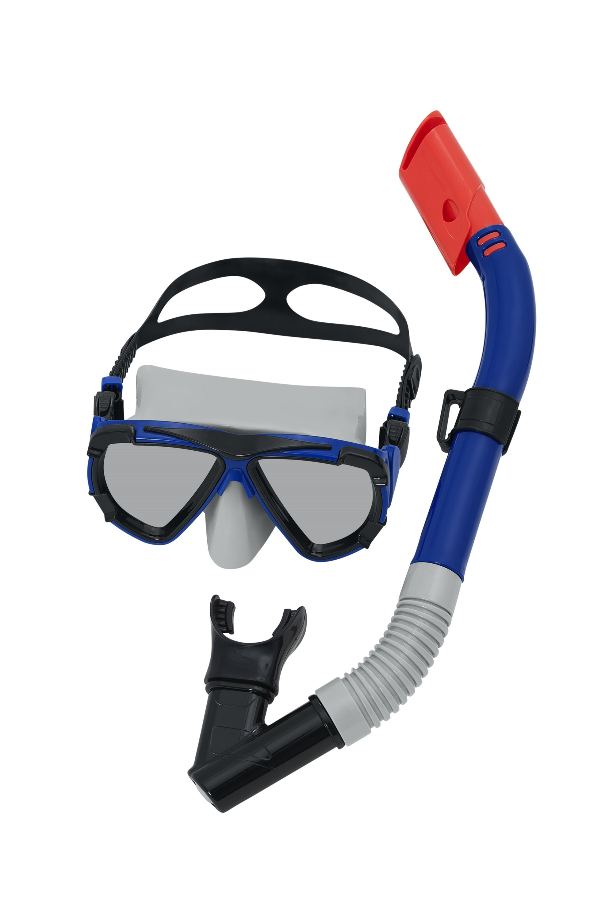 Buy Bestway Dominator II Mask and Snorkel Set Blue/Black online at ...