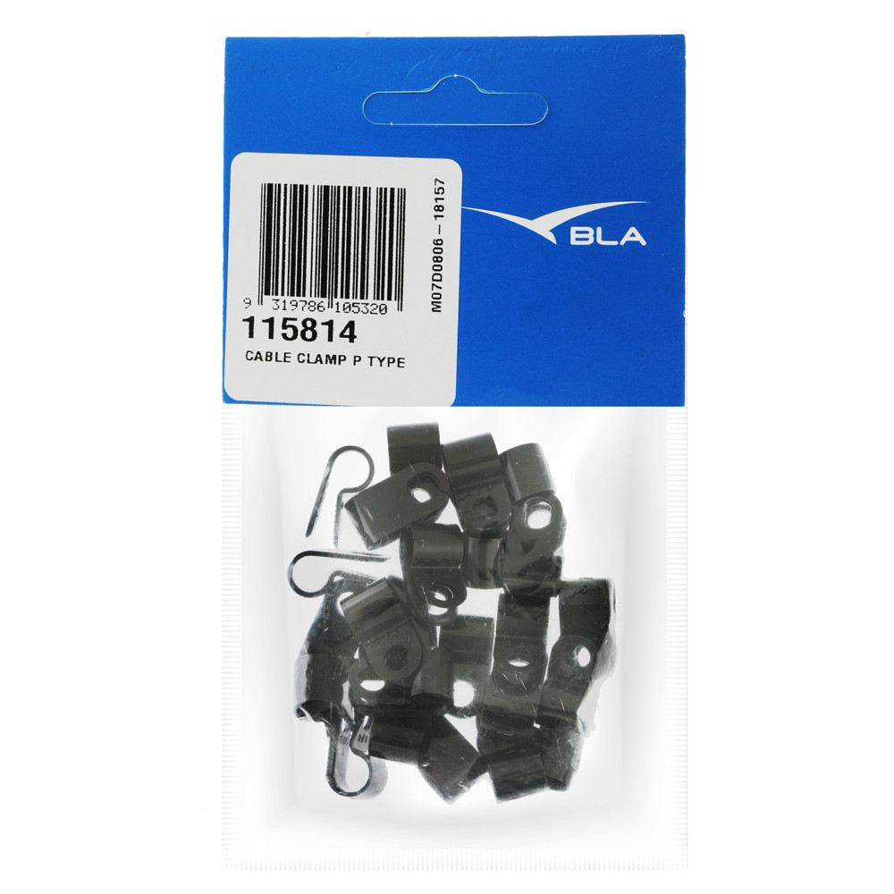 Nylon 'P' Cable Clip / Clamp - Electrical Wires & Cables - Electrical ...