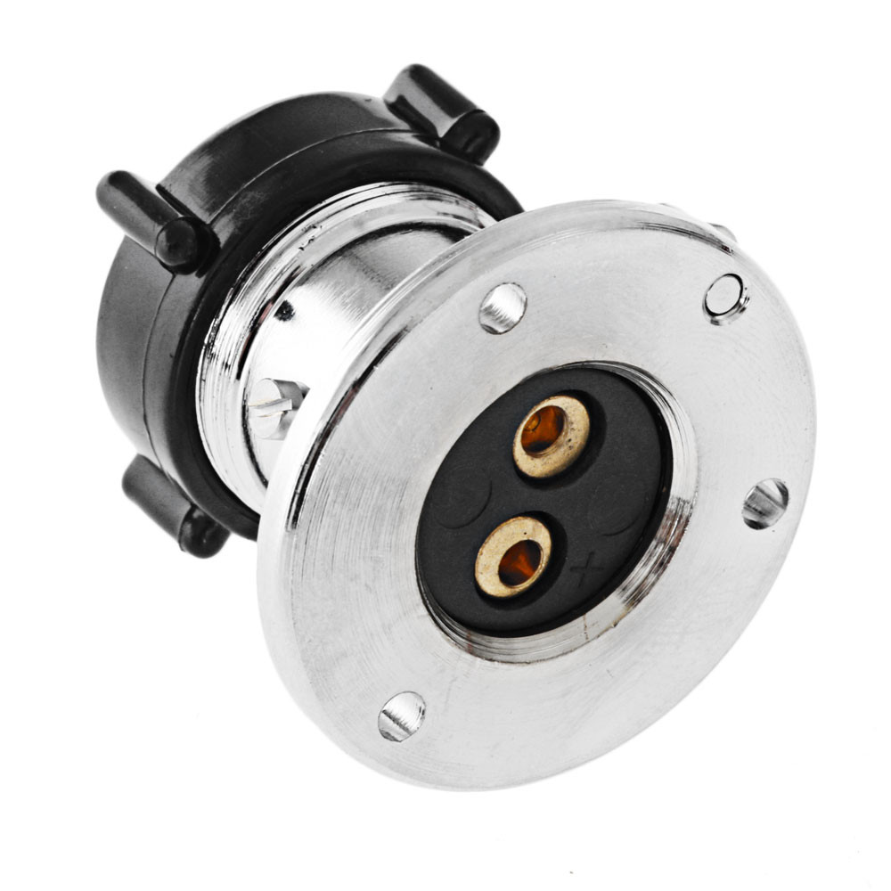 Buy Hella Marine Water Resistant Chrome Brass Socket 2 Pin online at ...