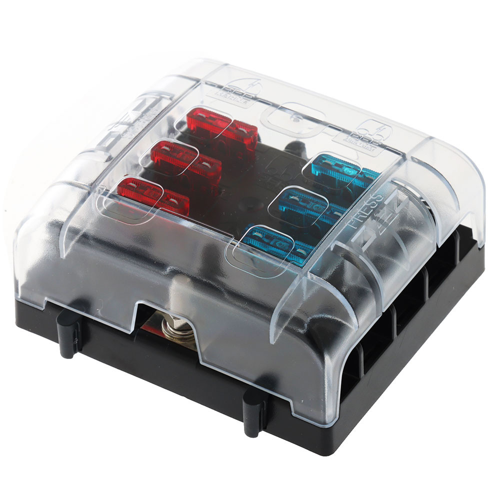 Buy Hella Marine Blade Fuse Box 6 Standard ATS Fuses with Input Stud ...