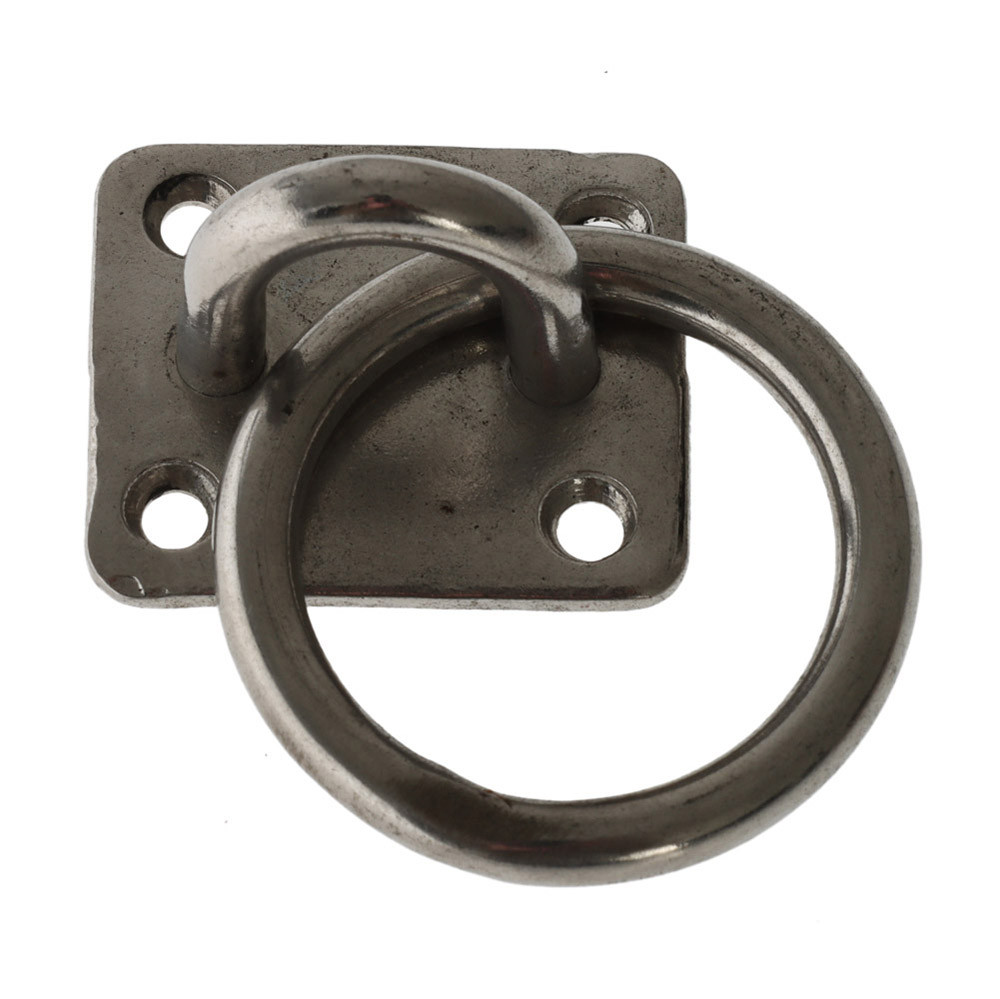 Cleveco 316 Stainless Steel Eye Plates with Ring - Pad Eyes, Eye Straps ...