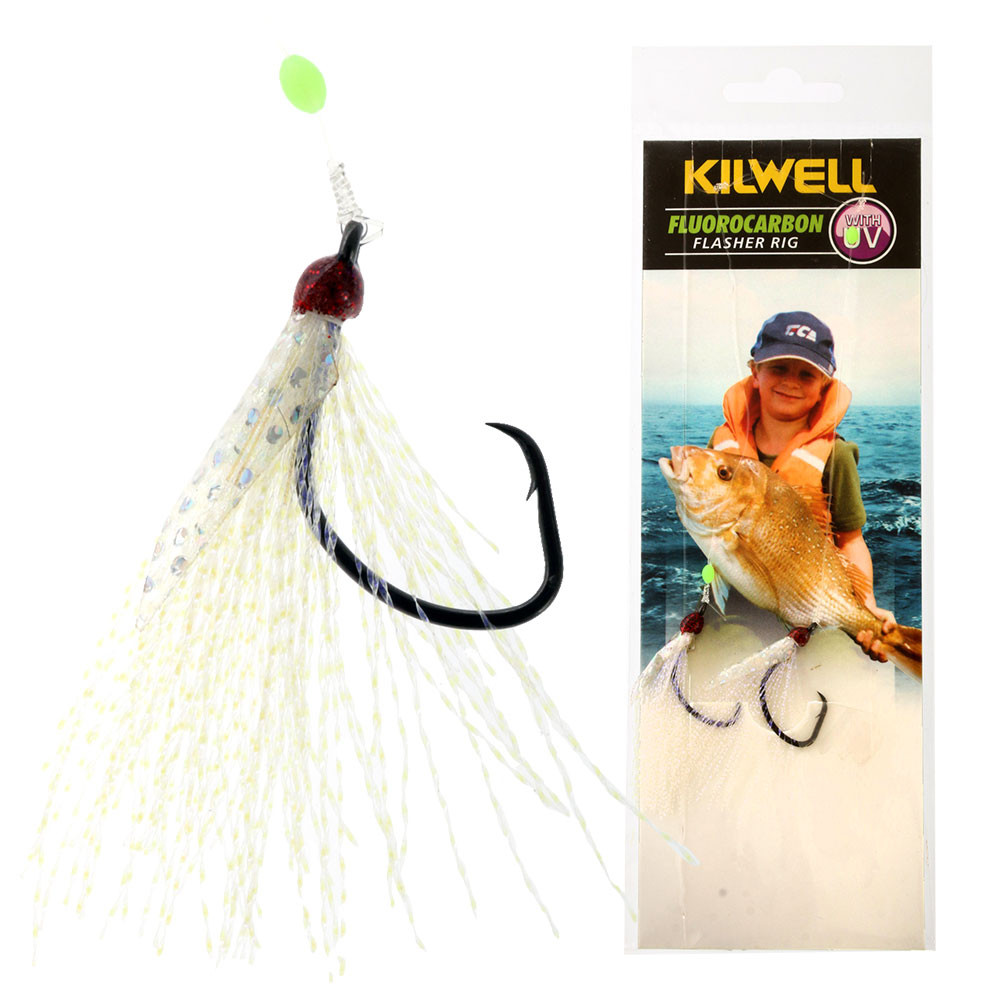 Buy Kilwell UV Tarakihi Tickla Flasher Rig Whitebait 2/0 online at ...