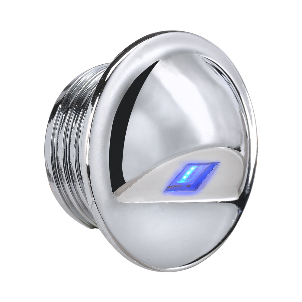 Buy NARVA LED Chrome Step Light Blue online at Marine-Deals.com.au