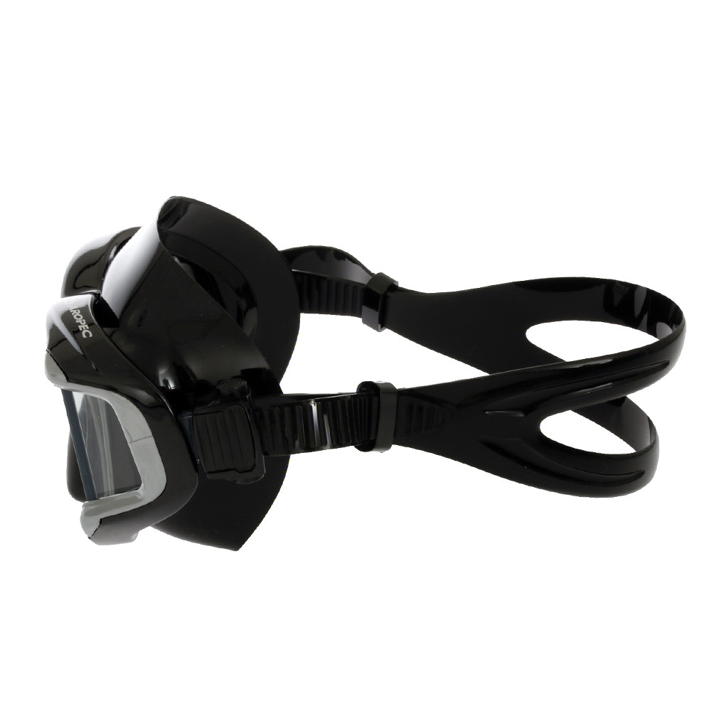 Buy Aropec Admiral Panoramic Vision Dive Mask Black Silver online at ...
