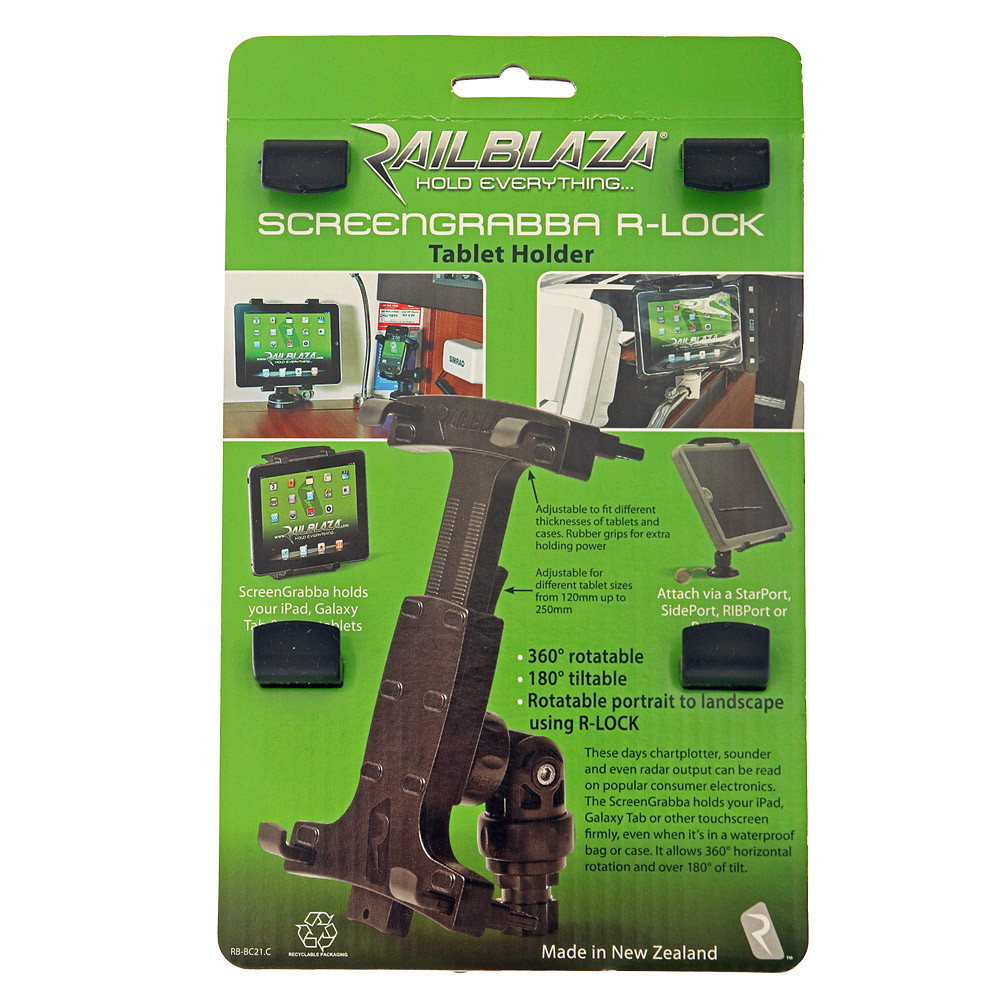 Buy RAILBLAZA ScreenGrabba R-Lock iPad/Tablet Holder online at Marine ...