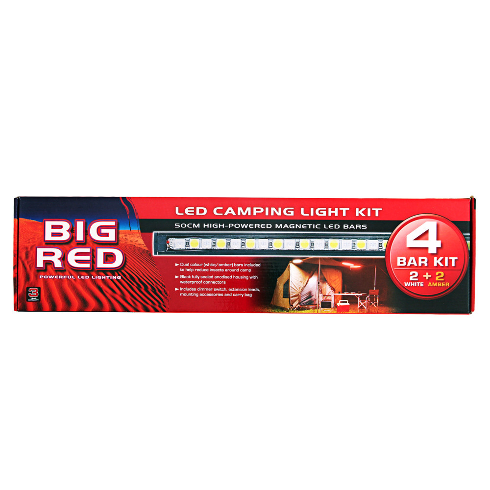 Buy Big Red LED Light Bar Kit - 4 Bar 28w online at Marine-Deals.com.au