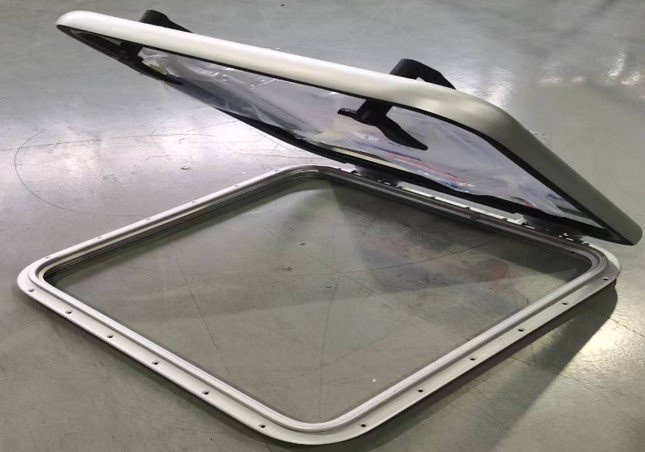Aluminium Deck Escape Hatch 625 x 605mm - Hatches - Boat Hatches ...