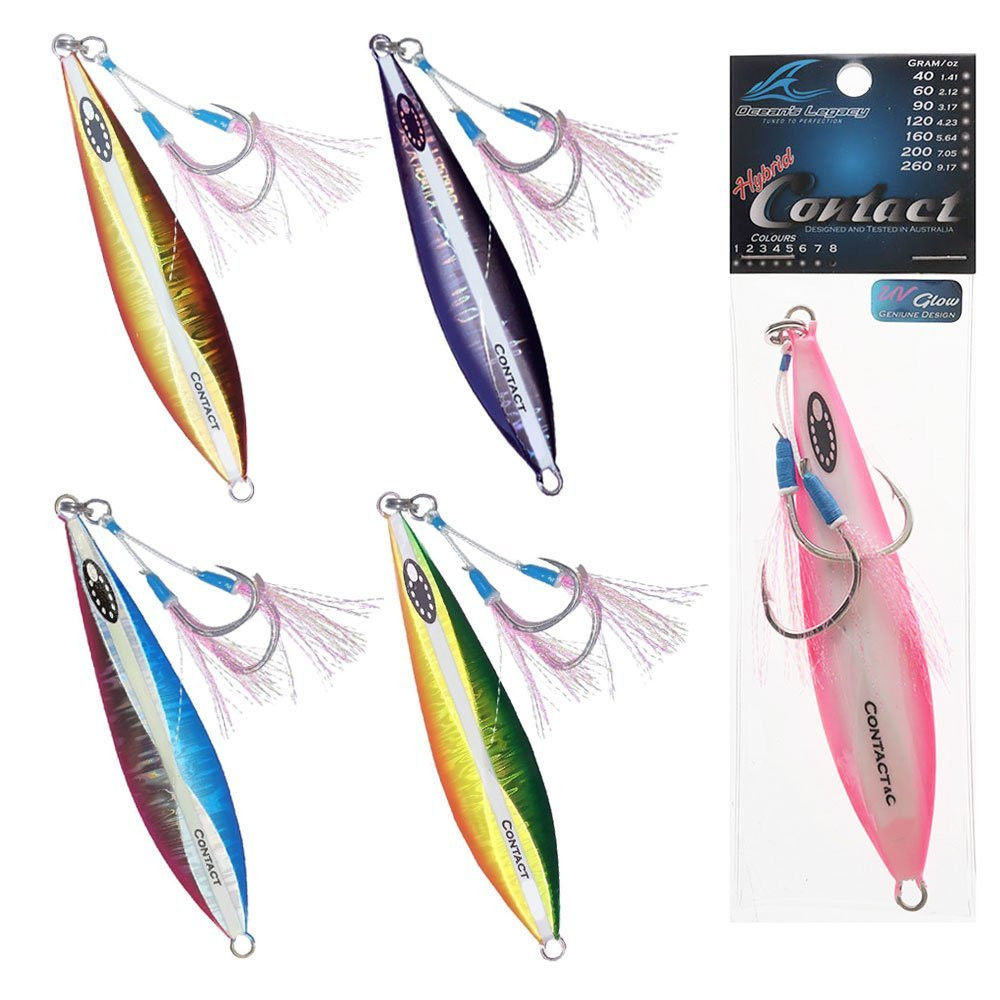 Buy Ocean's Legacy Hybrid Contact Rigged Slow/High Pitch Jig 260g online at Marine-Deals.com.au