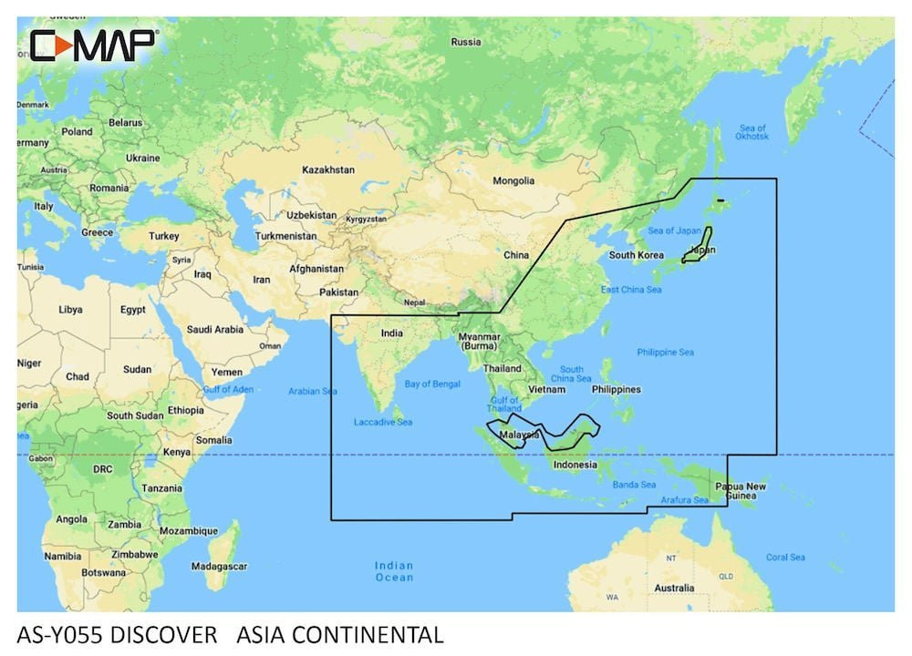 Buy C-MAP DISCOVER M-AS-Y055-MS Chart Card Asia Continental online at ...