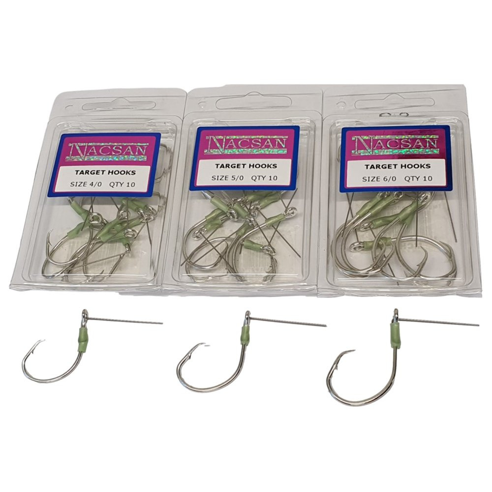 Buy Nacsan Target Snapper Hooks with Lumo Sleeve online at Marine-Deals ...