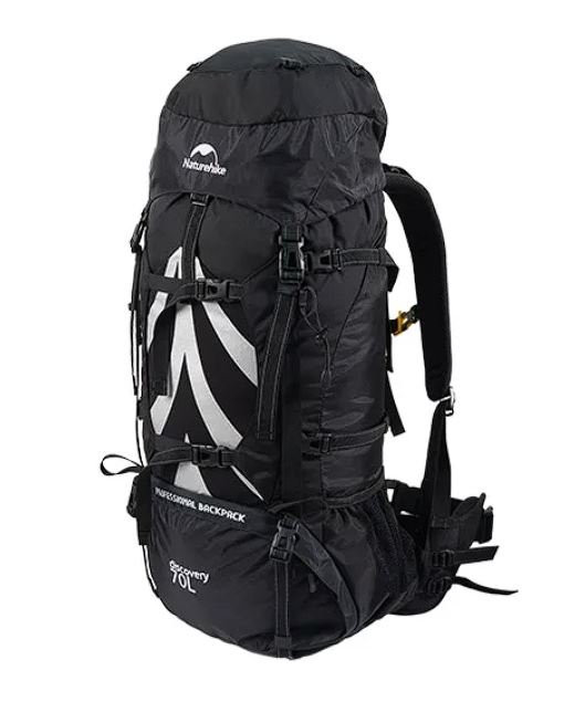 Buy Naturehike Tramping Backpack with Rain Cover 70L Black online at ...