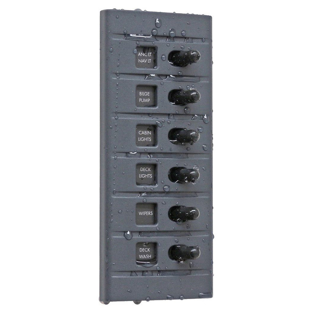 Buy Connex 6 Way Backlit Marine Switch Panel online at Marine-Deals.com.au