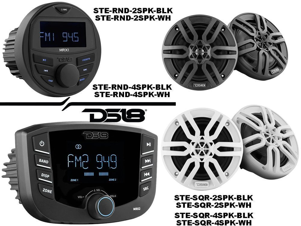 DS18 Head Unit Speakers Round 200W - Stereos - Audio - Marine Electronics